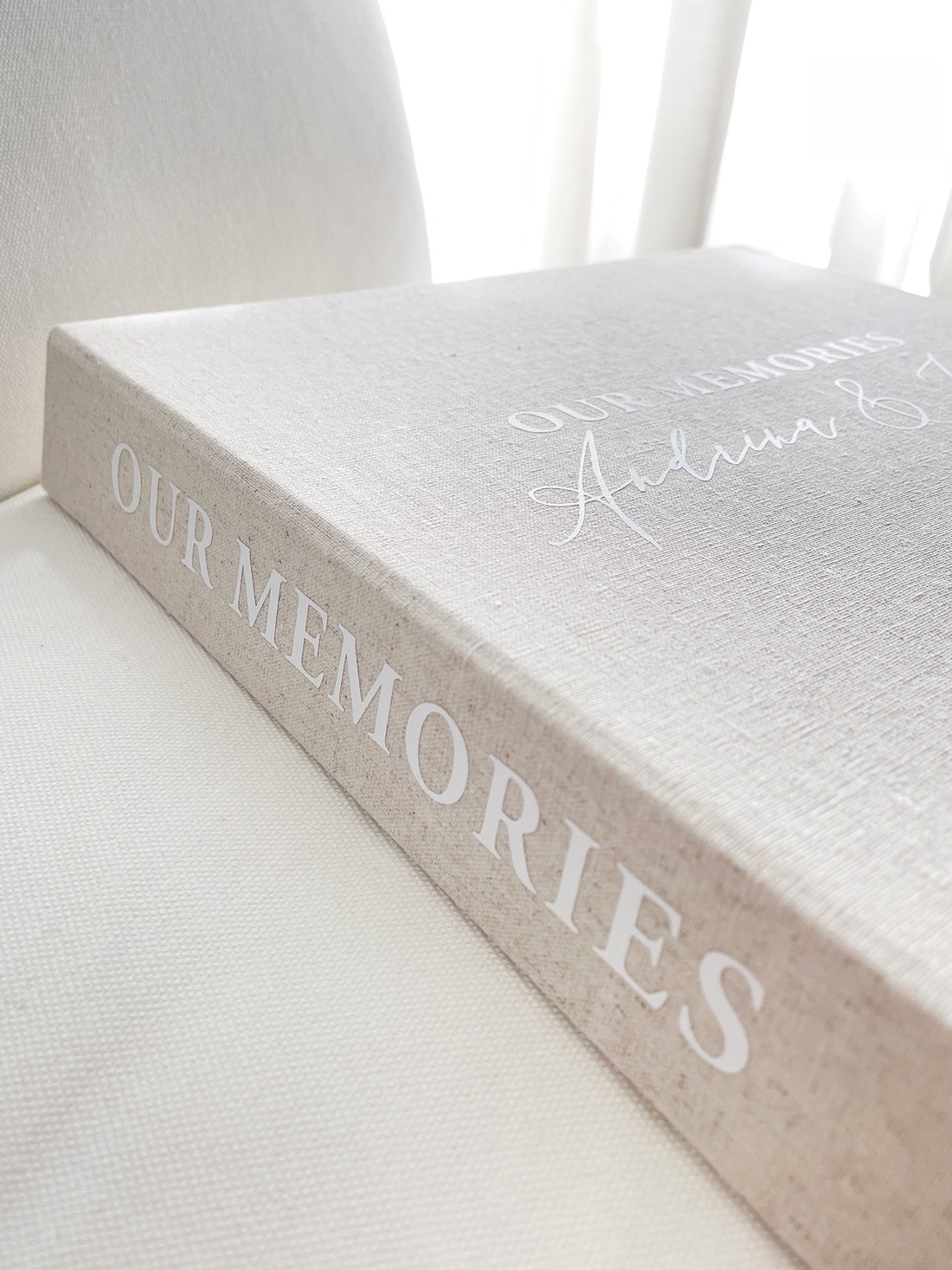 Linen Photo Album - Personalised Gift