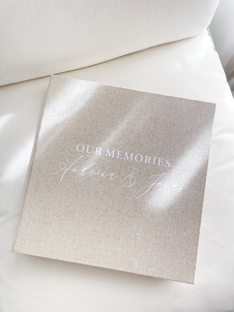Linen Photo Album - Personalised Gift